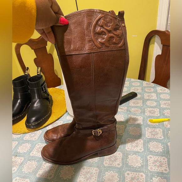Tory Burch | Shoes | Very Unique Tory Burch Boots Derby Riding Boots ...